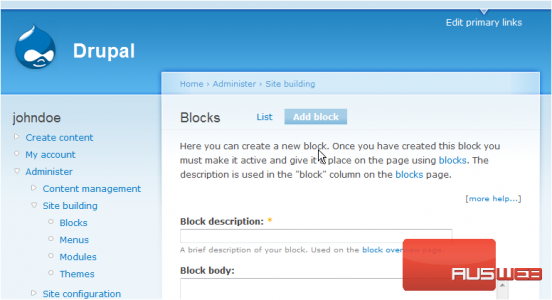 How to configure a site in Drupal - Web24