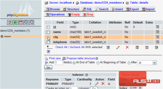 Delete Fields From A Database Using Phpmyadmin Web24