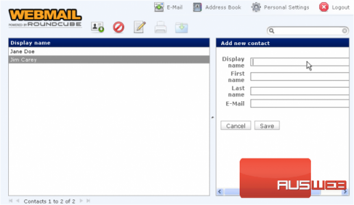 How to manage your address book in RoundCube - Web24